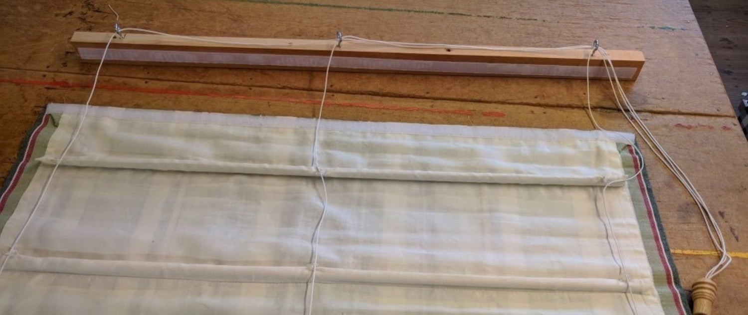 How To Hang a Roman Blind | Hang Blind With Cord | Replace Blind Cords ...
